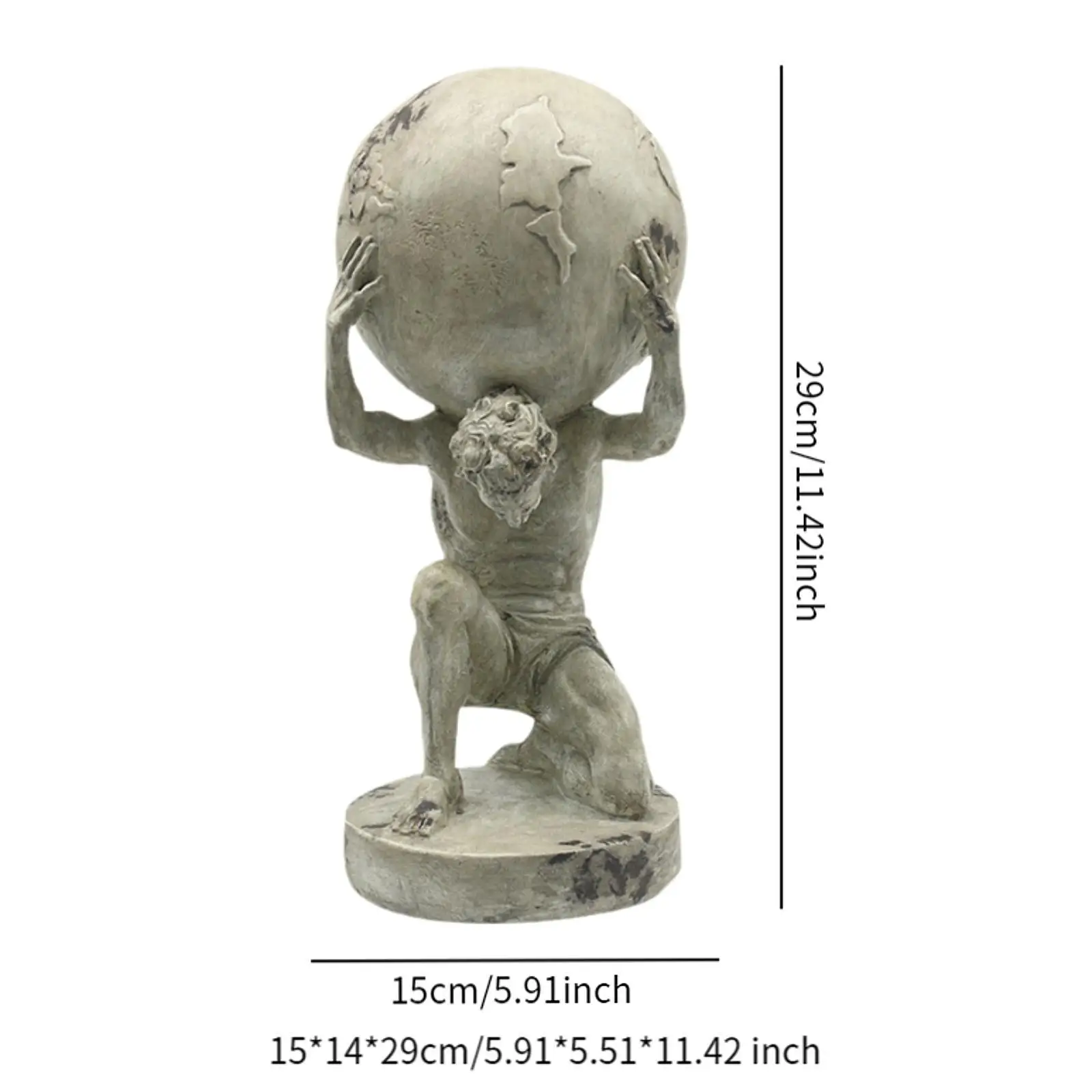 Atlas Titan Sculpture | Greek Mythology Art – Dapper Dwelling