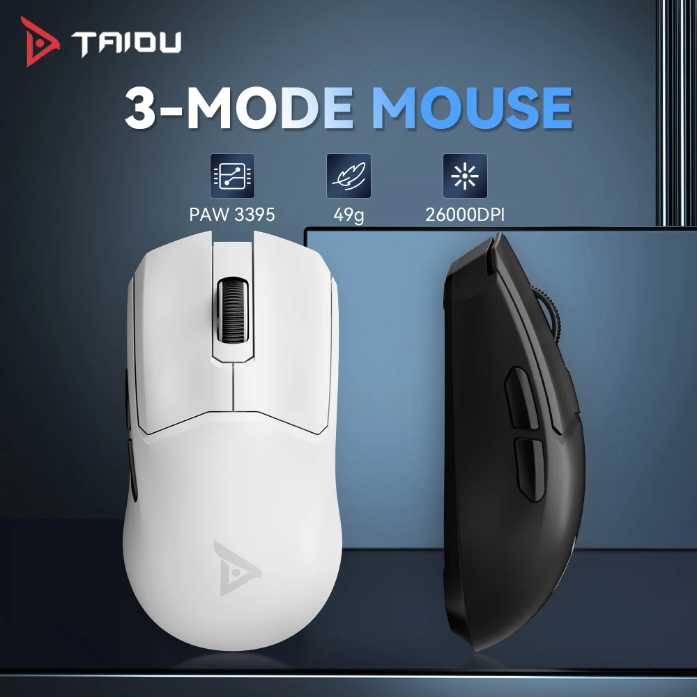 TAIDU-TSG808-PAW-3395-Wireless-Bluetooth-Mouse-2-4G-3-Mode-Connection ...