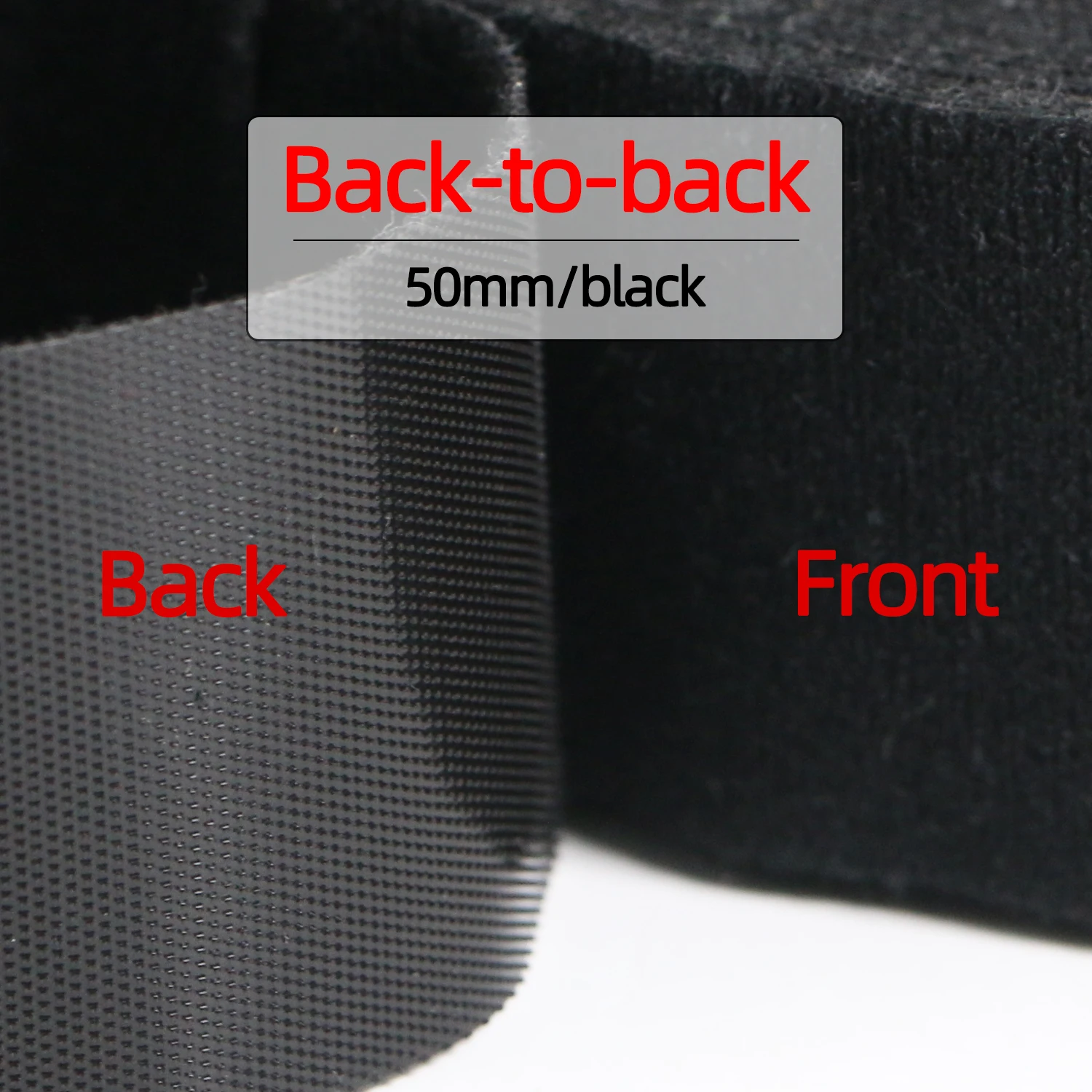 50mm Reusable Fastening Tape Cable Ties Double Side Hook Roll Hook and ...