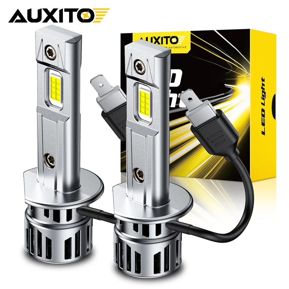 AUXITO 2Pcs Canbus H1 LED Headlight 30000LM 70W H7 Light Super Bright ...