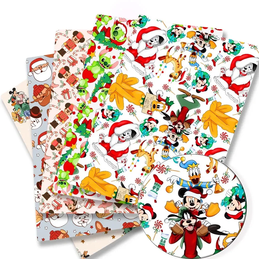 Christmas disney fabric 140x50CM Cartoon Polyester cotton fabric ...
