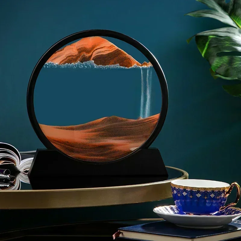 5inch-Quicksand-Painting-Creative-3D-Moving-Sand-Handicraft-Round-Deep ...