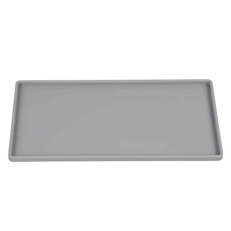 Silicone Plastic Flat Tray 276mm Square Anti-slip Twistable Stand ...
