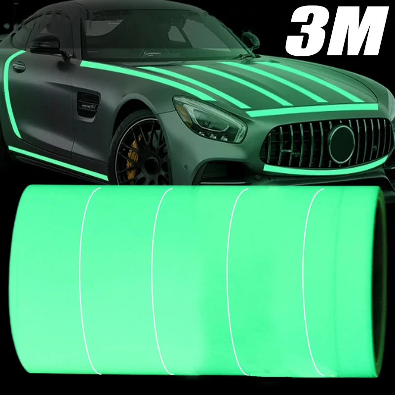 Luminous-Tape-Car-Self-adhesive-Night-Glow-Stickers-Fluorescent-Glow-In ...