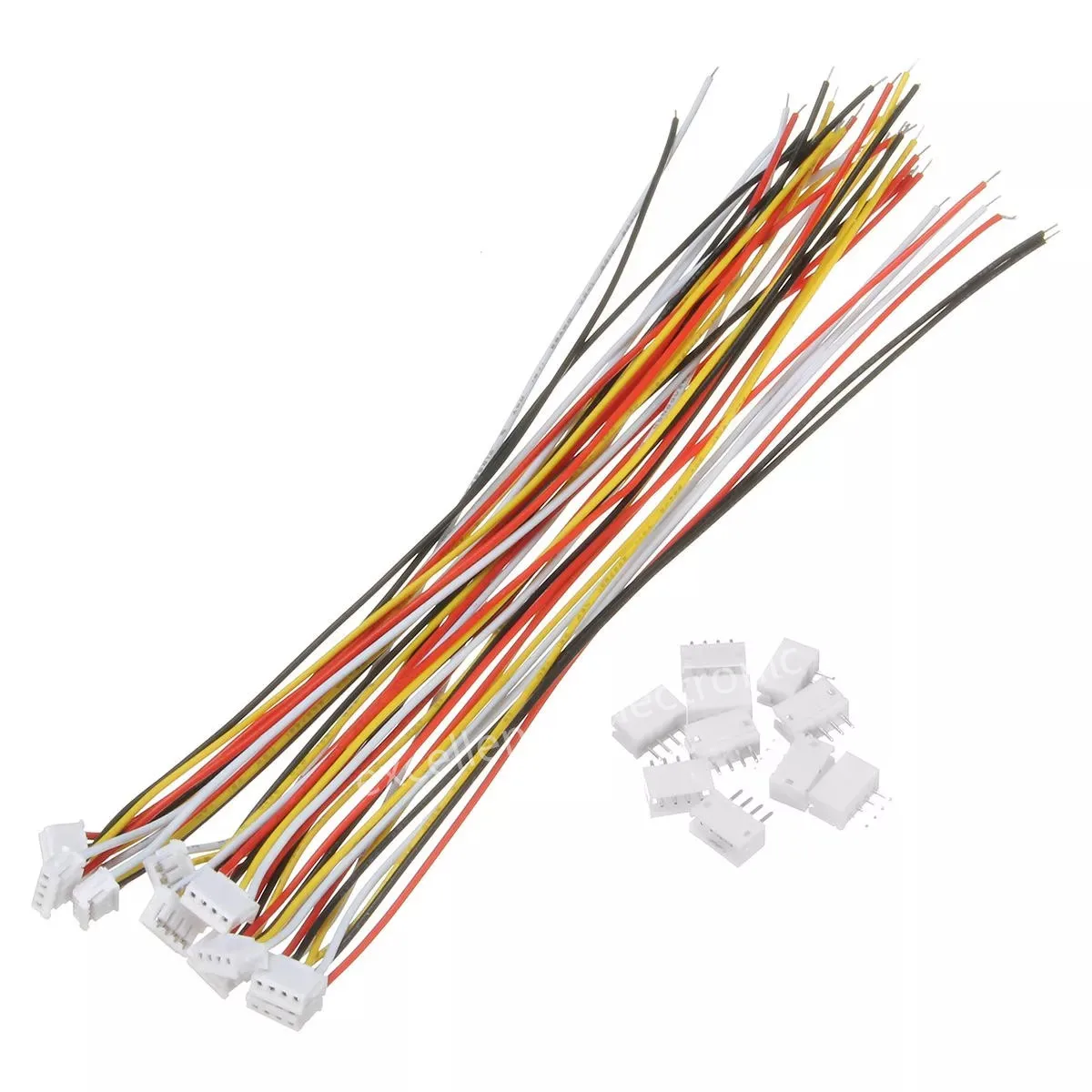 100 Sets JST ZH 1.5mm 4 Pin Female Connector Plug with Wire and Male ...