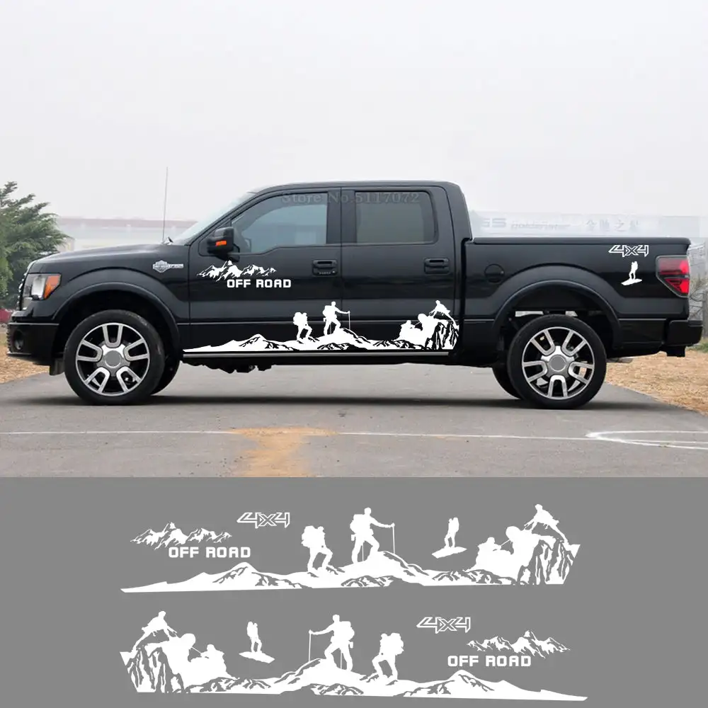 Car-Door-Side-4x4-Off-Road-Image-vinyl-stripes-Stickers-For-Ford-Ranger ...