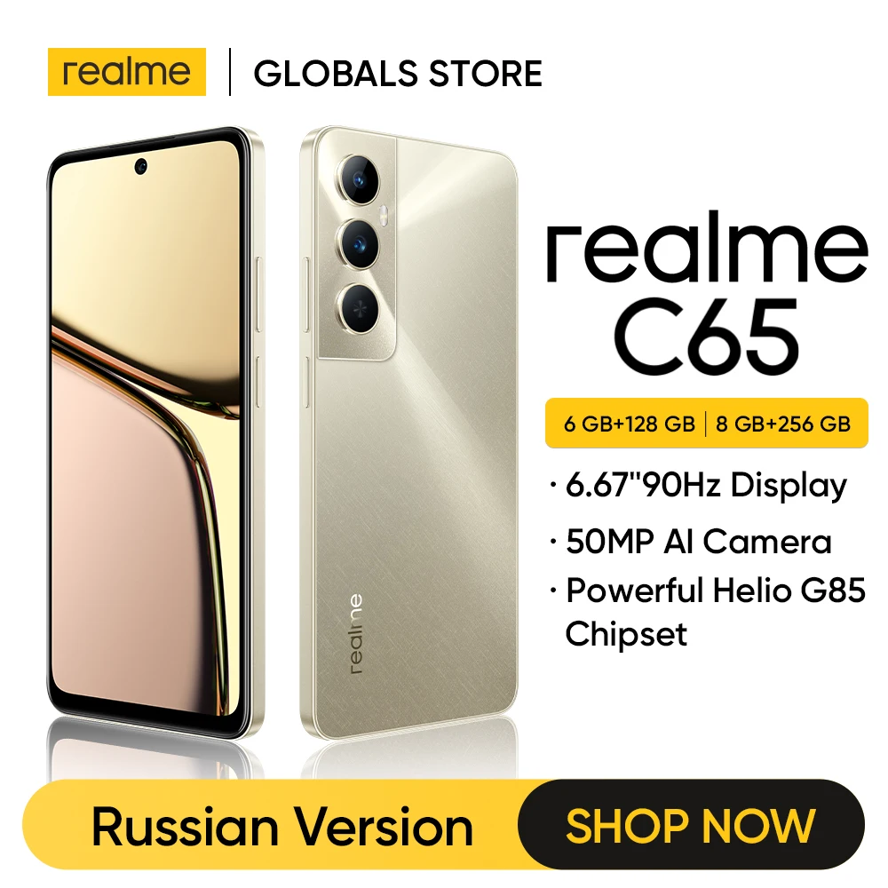 Smartphone-realme-C65-Cellphone-45W-Charge-5000mAh-Battery-50MP-AI ...