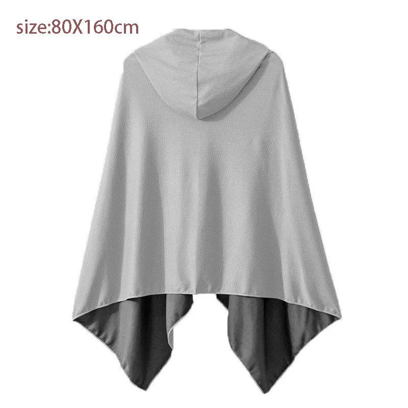 Super Fiber Cooling Changing Robe with Hood Quick Drying Swimming Towel ...