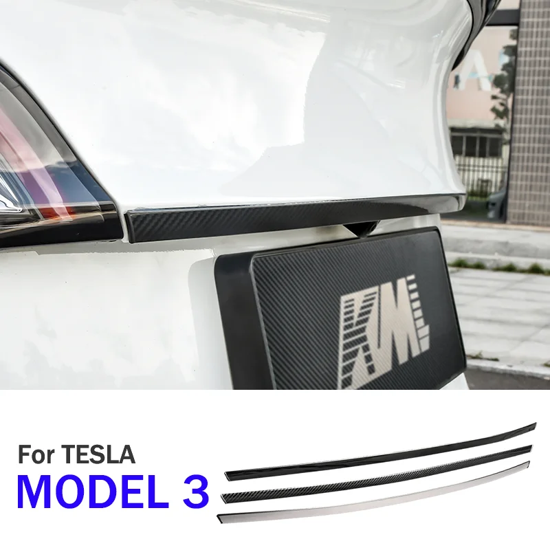 For Tesla Model 3 Exterior Accessories Sus 304 Stainless Steel Rear ...