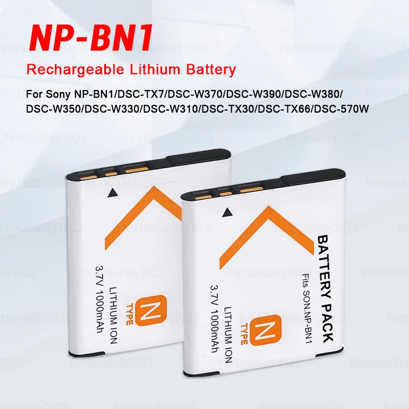 NP-BN1-Battery-Camera-1000mAh-Npbn1-Rechargeable-Cell-for-Sony-DSC-TX7 ...