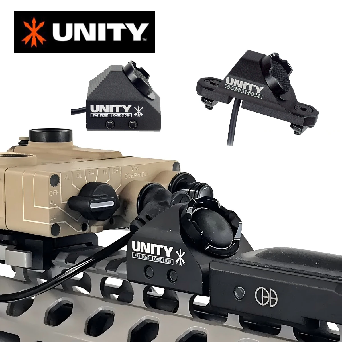 Unity Tactical Hot Button Laser Light Switches For Surefire M300 M600 2 ...