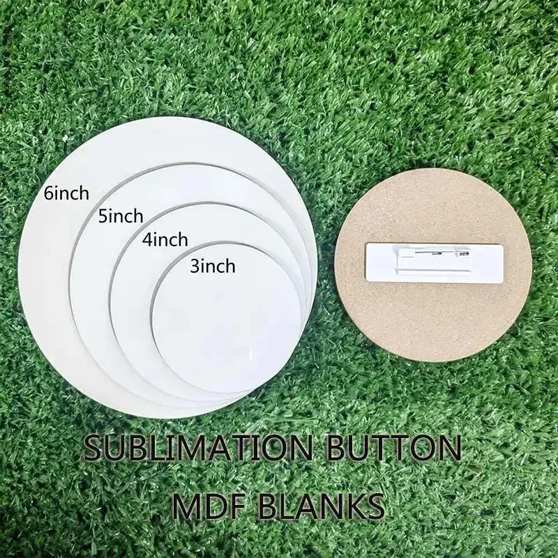 Free Shipping 20pcs 3/4/5/6 Inch Blank Sublimation Printing Round Name ...