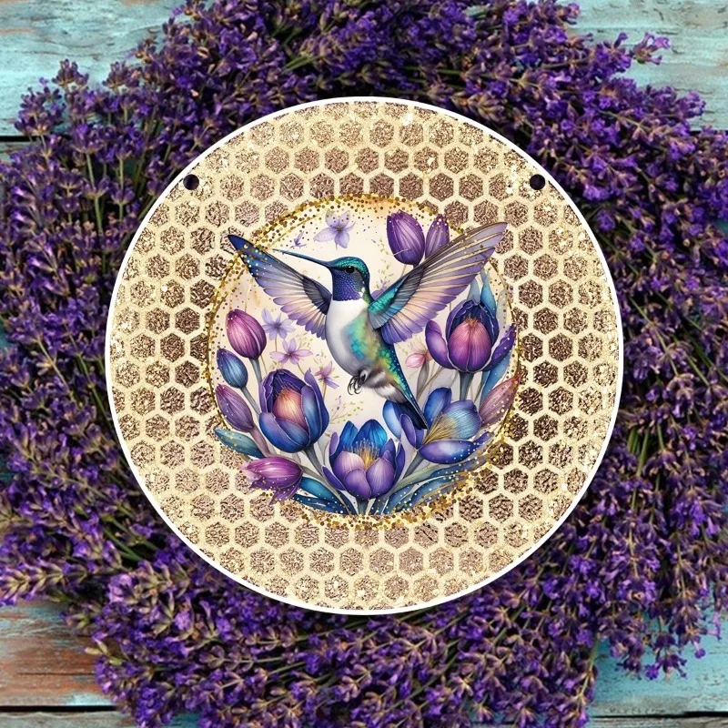 3D Hummingbird Stained Acrylic Panel Pendant Window Hangings ...