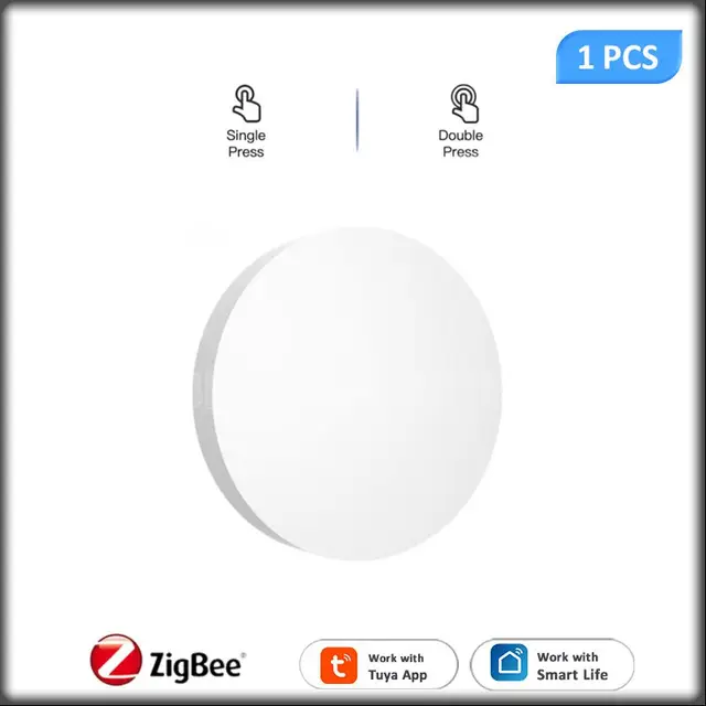 Tuya ZigBee Button Smart Scene Switch Multi-scene Linkage Wireless ...