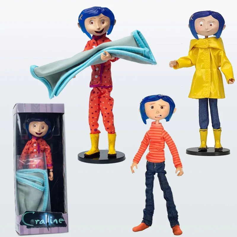 NECA Anime Coraline Doll Coraline Figure The Secret Door Coraline ...