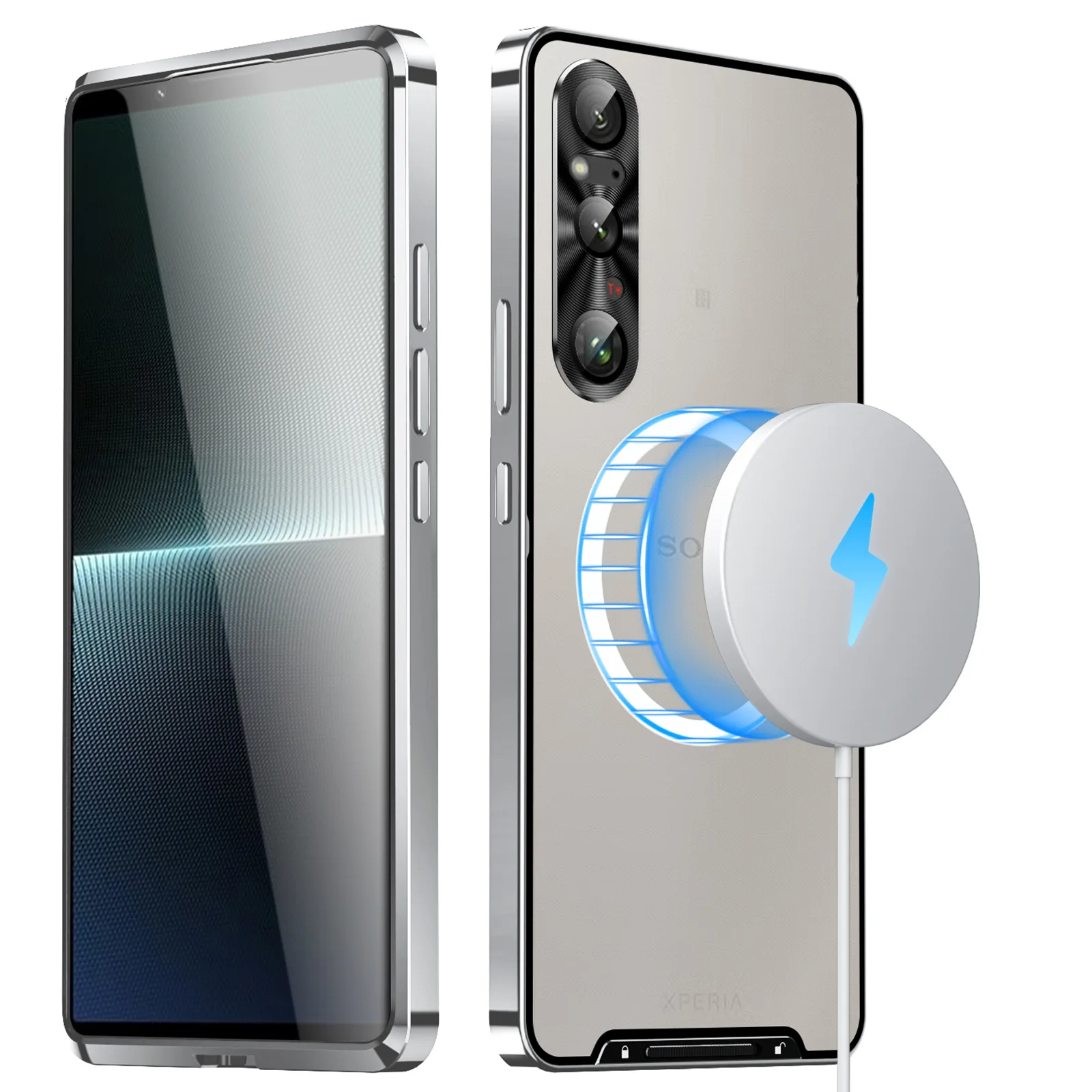 Shockproof Metal Armor Case with MagSafe - Premium Aluminum Frame and ...