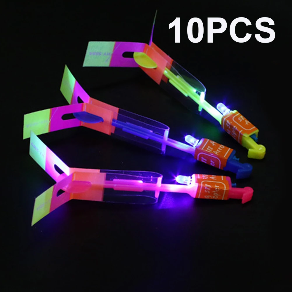 10PCS-Outdoor-Shining-Rocket-Flash-LED-Light-Night-Kids-Luminous ...
