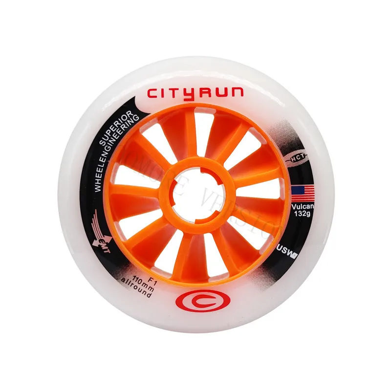 6 or 8 PCS CITYRUN F1 110 100 90mm Speed Skating Wheels for Inline ...