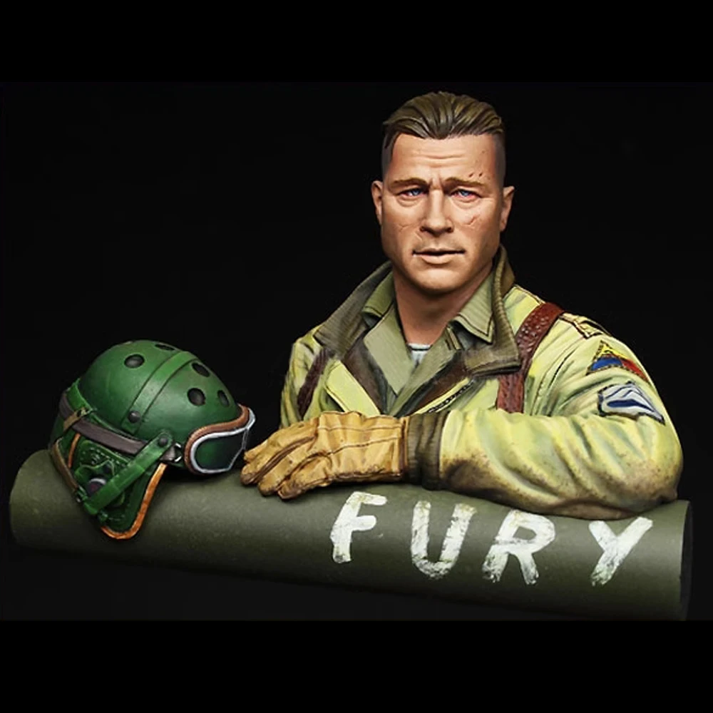 1/10 FURY Resin Model figure Bust, GK, military themes, Unassembled and ...