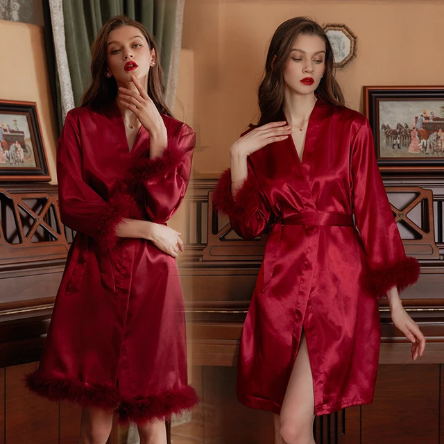 Red Satin Nightgown