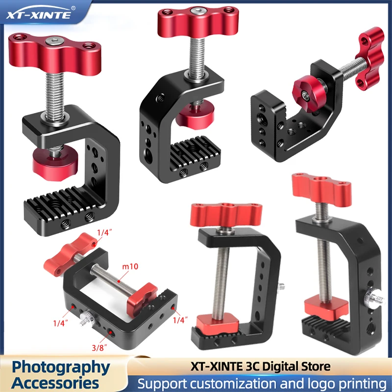 Photography-C-Clamp-Adjustable-Aluminum-Alloy-Clamp-for-Desktop-Mount ...