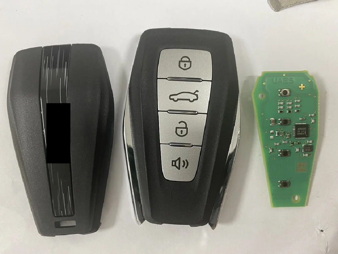Original For Geely Original 47 Chip Car Key FOB 4 Button Smart Key ...