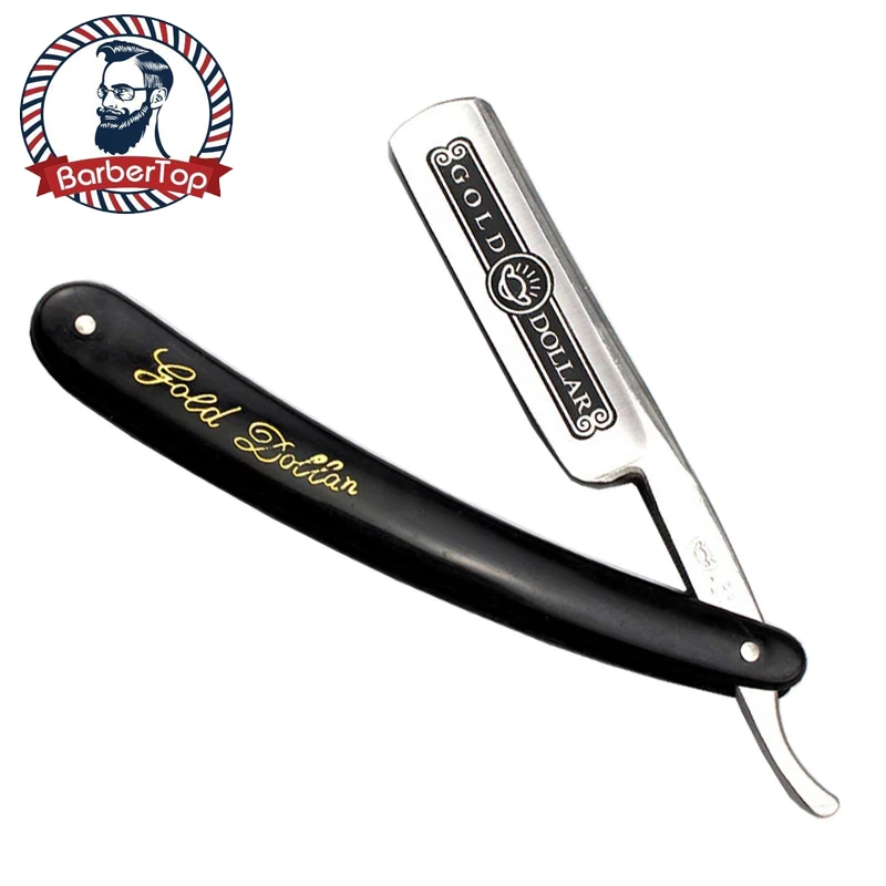 Gold Dollar Shaving Razor Classic Steel 66 Straight Edge Salon Barber ...