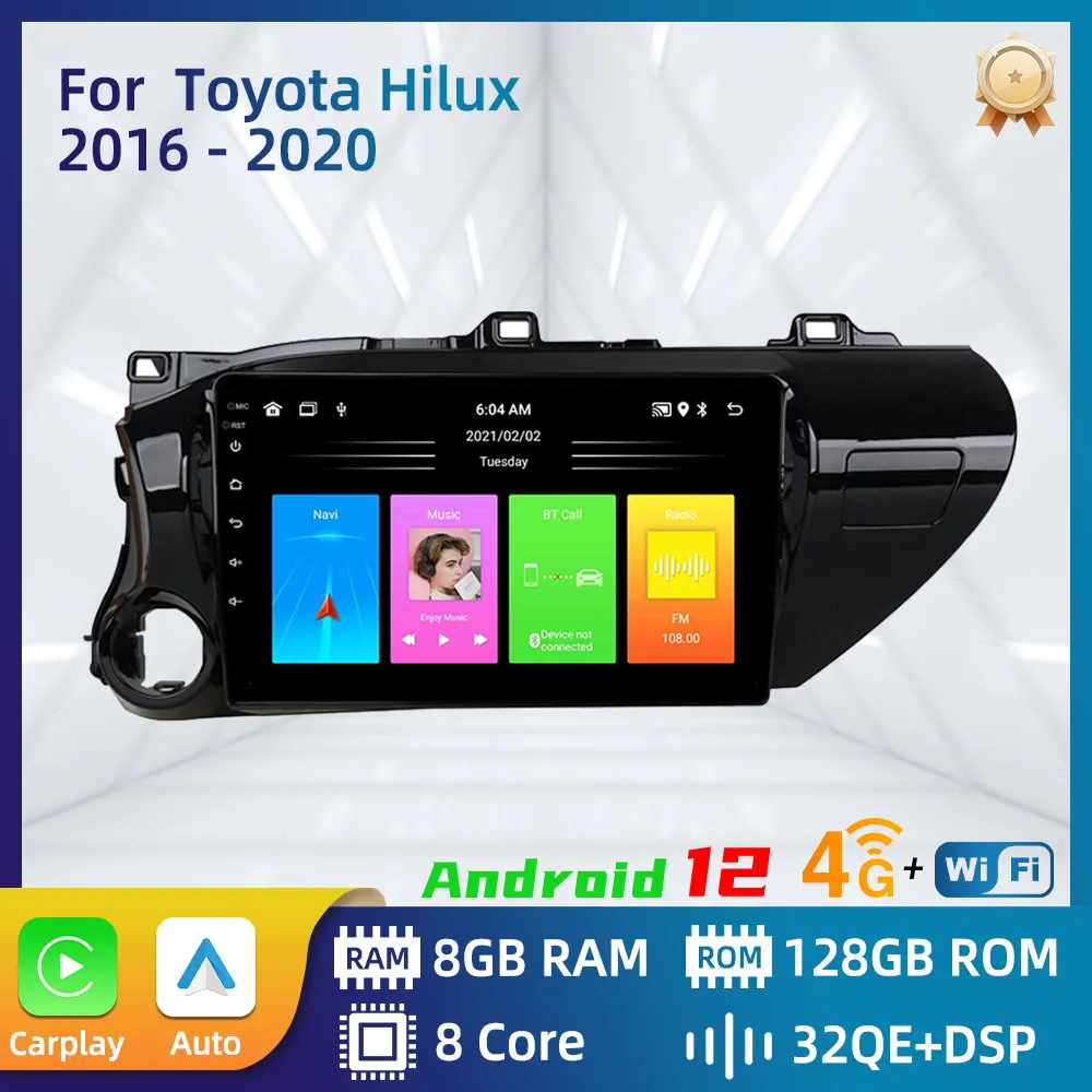 for-Toyota-Hilux-2016-2020-Car-Radio-with-Screen-Multimedia-Player ...