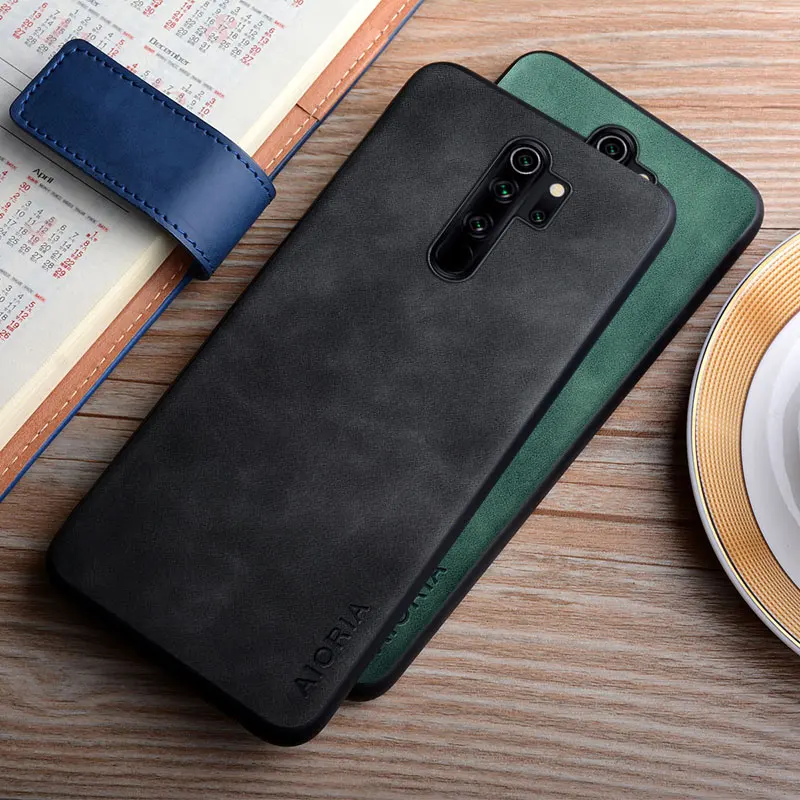 Leather Case For Redmi Note 8 Pro 8 2021 8T coque fingerprint proof ...