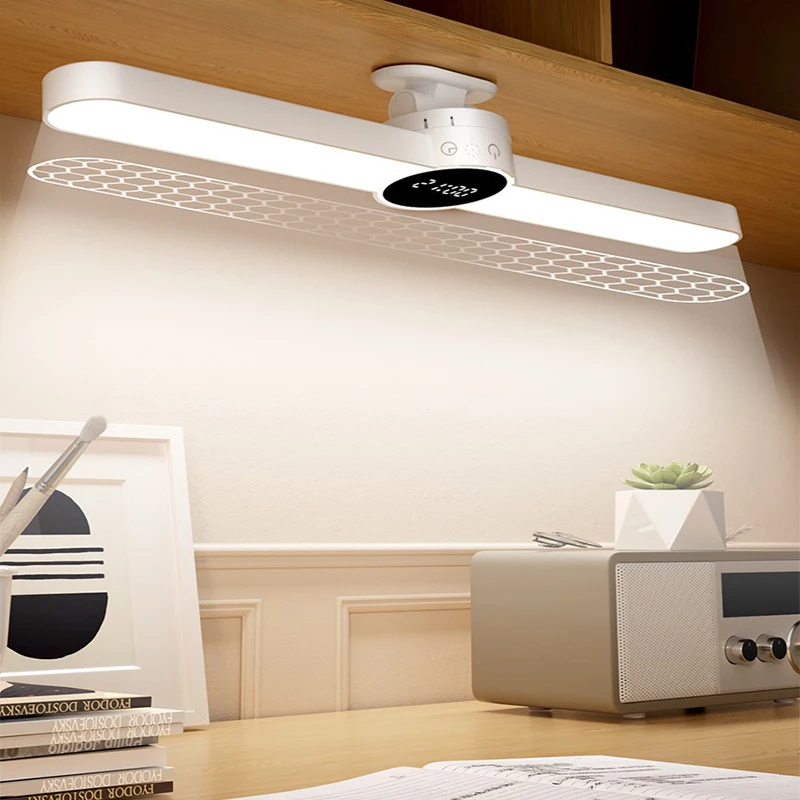 Desk-Lamp-Hanging-Magnetic-Clock-Table-Lamp-LED-USB-Rechargeable ...