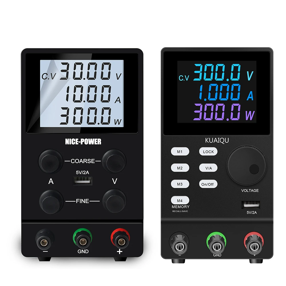 Nice-power lab dc fonte de alimentação ajustável 30v 10a 5a usb digital ...