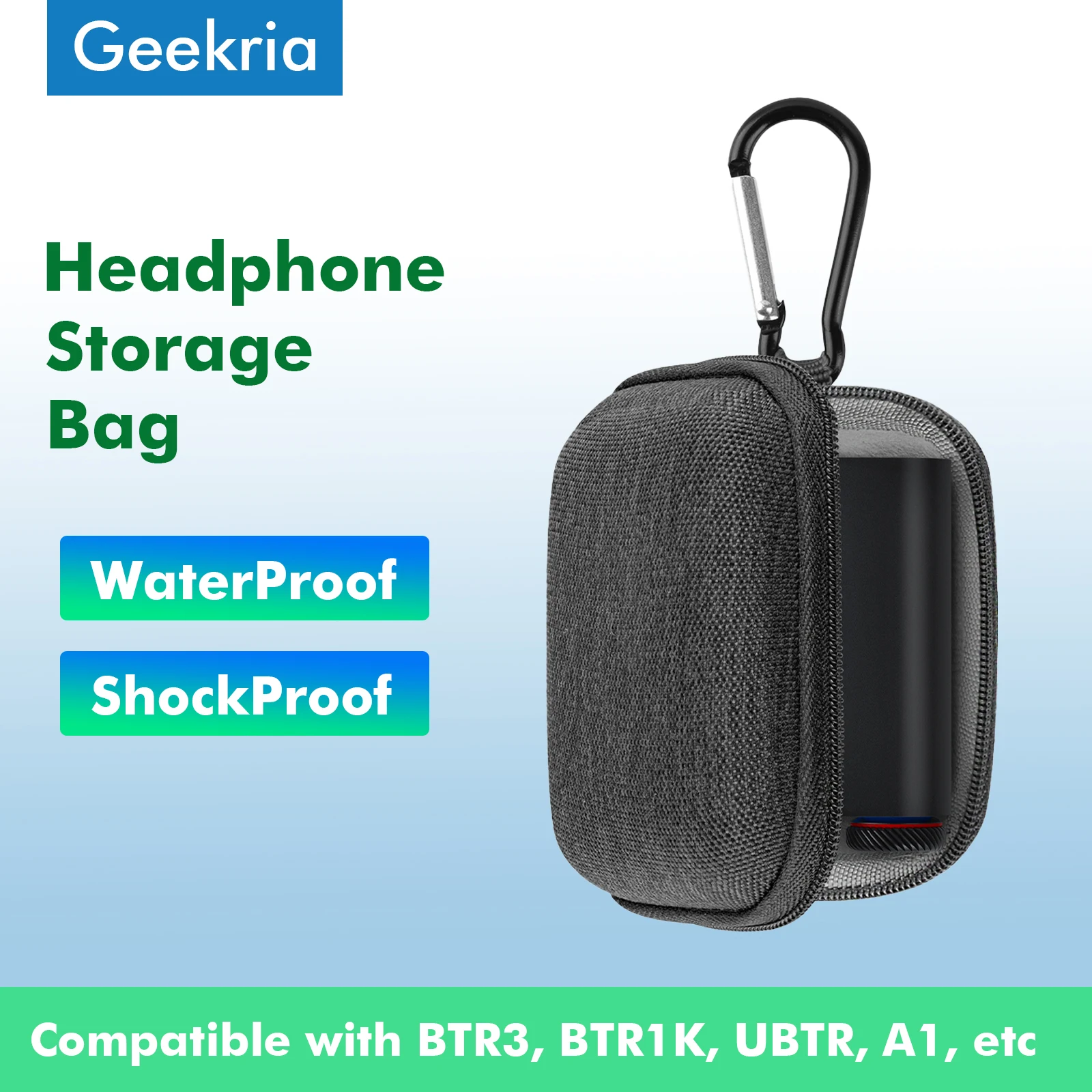 Geekria Headphones Case For Fiio M5 BTR5 A1 IDEA X4 Shanling Q1 M1 Case ...