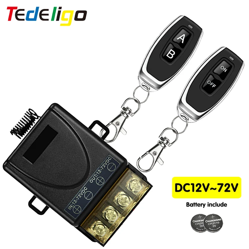 433Mhz 무선 원격 제어 On Off 스위치 DC12V 24V 30V 범용 원격 컨트롤러 물 펌프 온수기 천장 조명