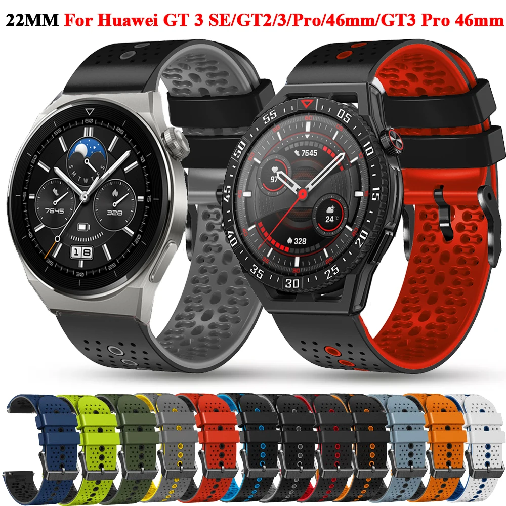 22mm Silicone Watch Straps Band For Huawei Watch Gt3 Gt 3 Se Gt2 46mm ...
