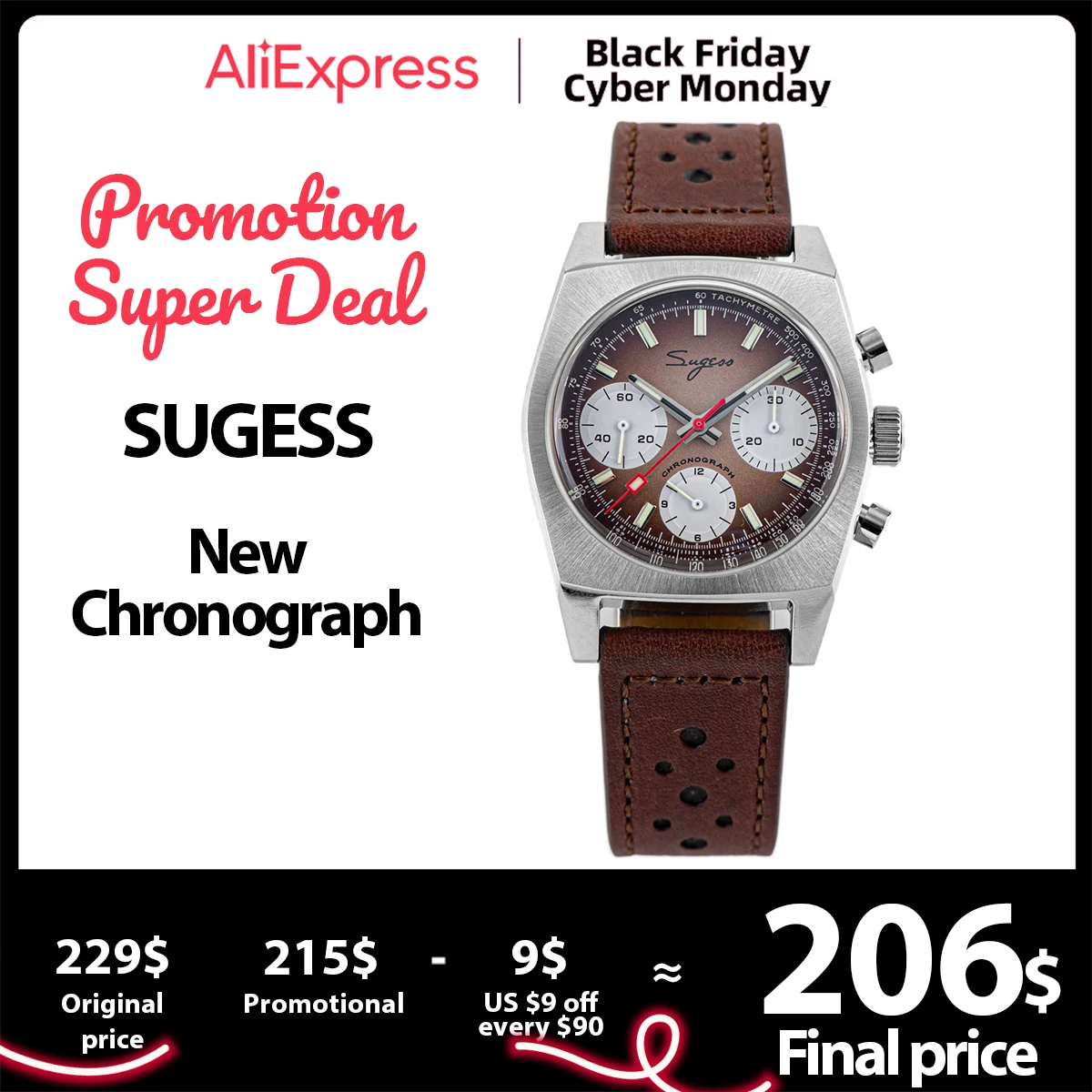 2022 Sugess Pilot Watch Of Men 37mm Dome Sapphire Crystal Seagull St19 ...