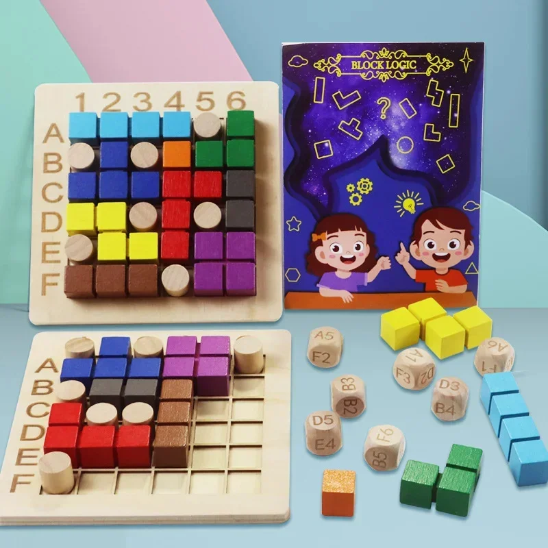 Children-Wooden-Magic-Block-Match-Building-Blocks-Logical-Thinking ...
