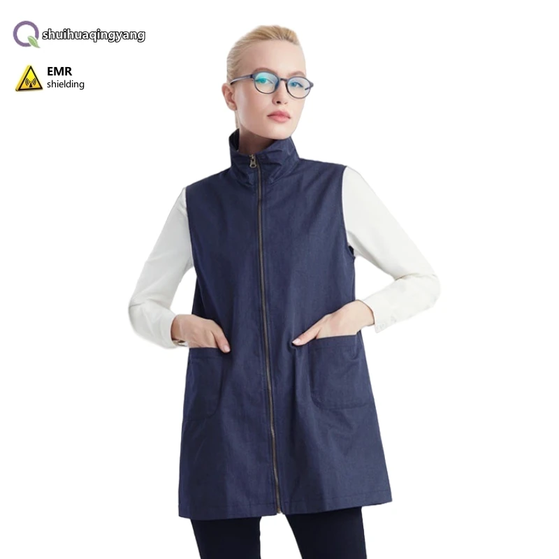 Electromagnetic-radiation-protective-metal-fiber-extended-vest-base ...