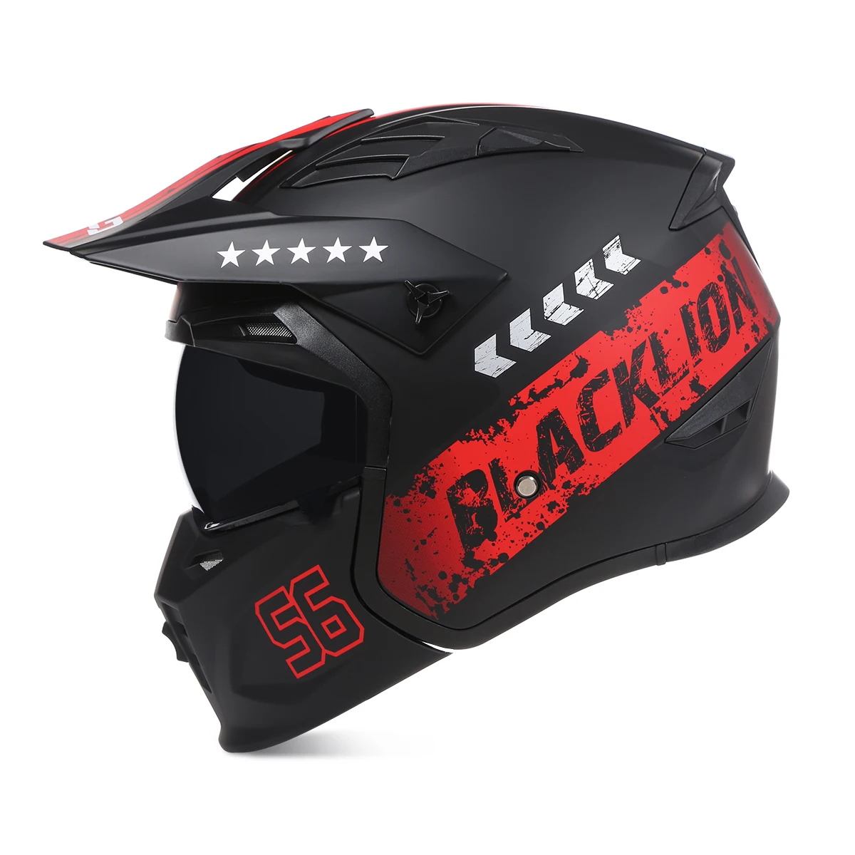 BLD Motocross Flip UP Helmet Original Men Casco Moto Motorbike DOT ...