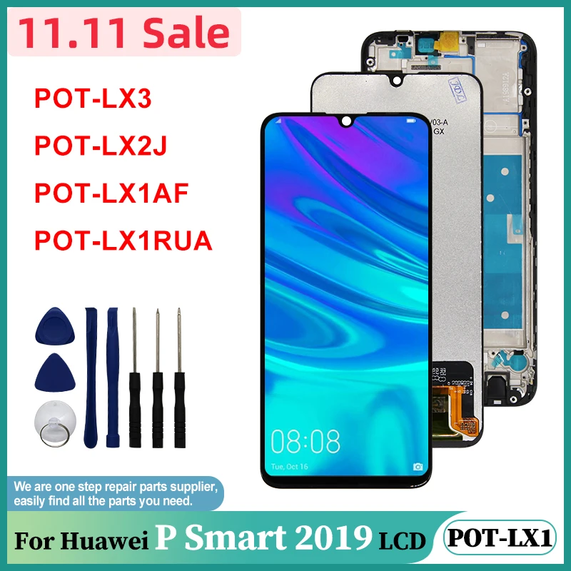 POT-LX1-Screen-For-HUAWEI-P-Smart-2019-LCD-Display-Touch-Digitizer-Assembly-Screen-Replacement ...