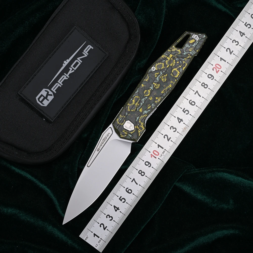 Limited-Edition-ARKONA-Buran-Folding-Knife-M390-Blade-Titanium-Carbon ...