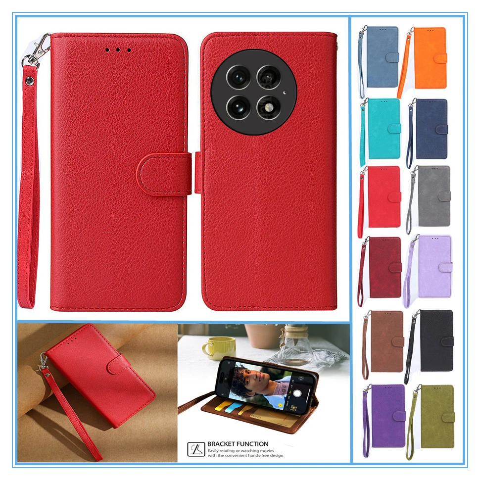 OnePlus 13 13R 13T 13S Wallet Flip Case For OnePlus 13 Phone Case Etui ...