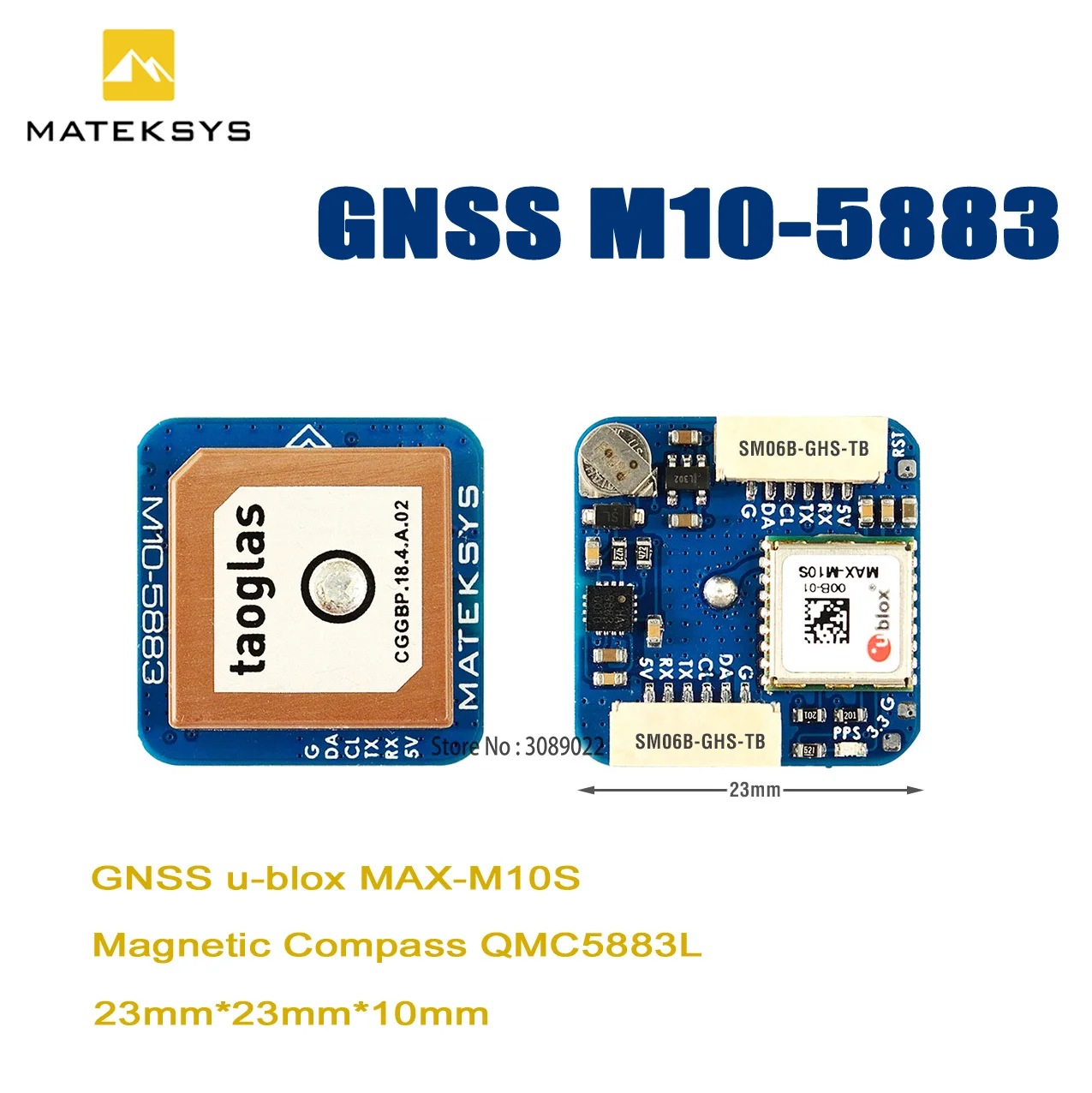 Criture Matek GPSドック,nss M10 5883,b bloxs,コンパスqmc5883l,MAX M10S,fpv ...