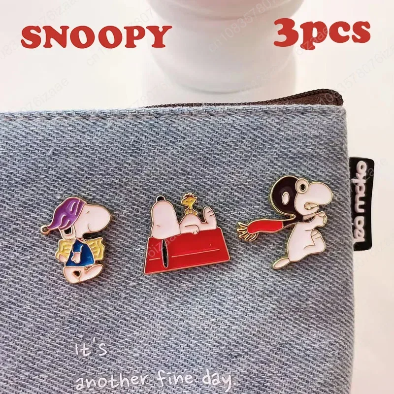 3pcs-Snoopy-Brooch-Cartoon-Japanese-Badges-Cute-Lapel-Badges-for ...