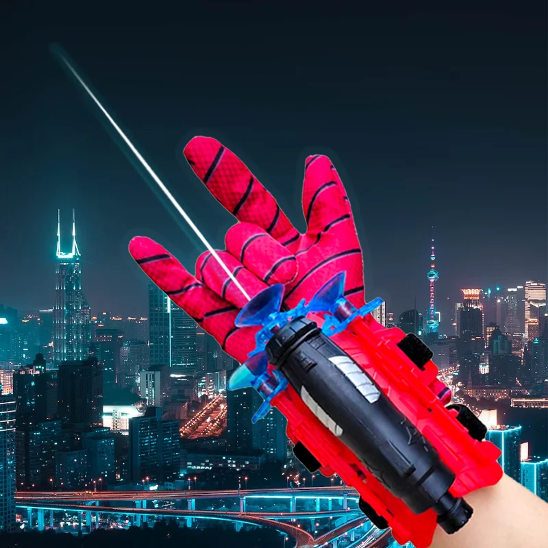 New-Spider-Silk-Launcher-Soft-Bullet-Gun-Toy-Hero-Spider-Silk-Glove ...