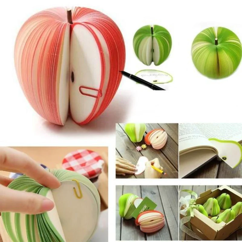 New Creative Pads Office Stationery Fruit Vegetable Memo Bookmarks ...