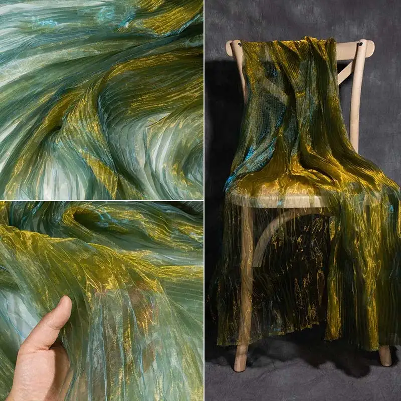 Pleated-texture-fabric-organ-pleats-laser-organyrn-water-pressed ...