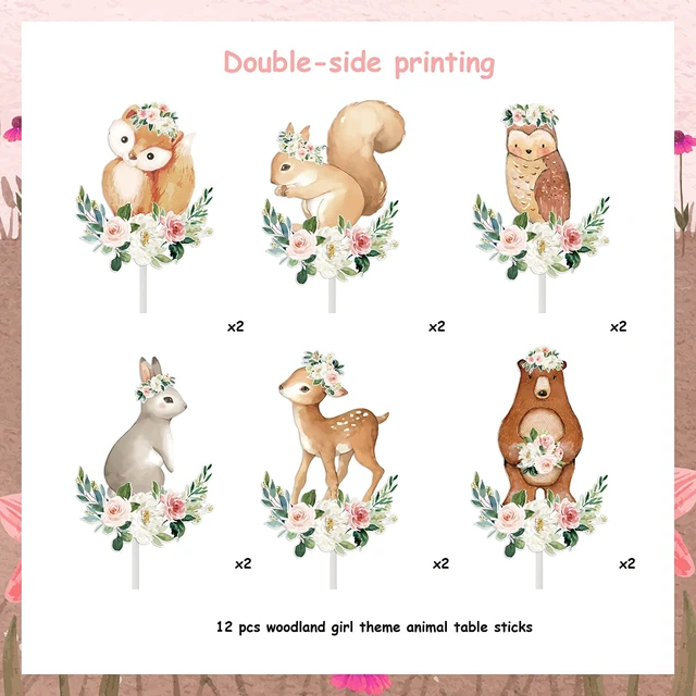 Woodland Animals Baby Shower Clip Art