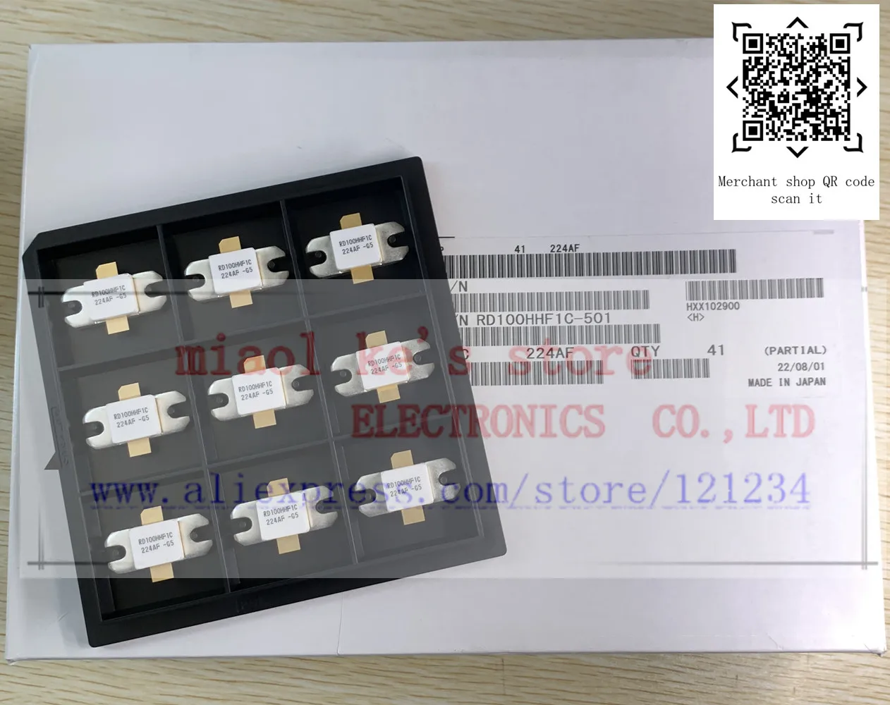 RD100HHF1-101 RD100HHF1C-501 실리콘 MOSFET 파워 트랜지스터, RD100HHF1 RD100HHF1C ...