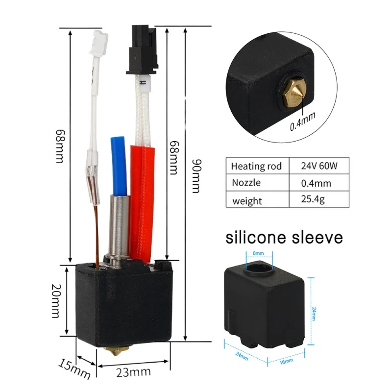 Acess-rios-para-impressoras-3D-anycubic-Cobra-2-Hotend-Set-Aquecedor-de ...
