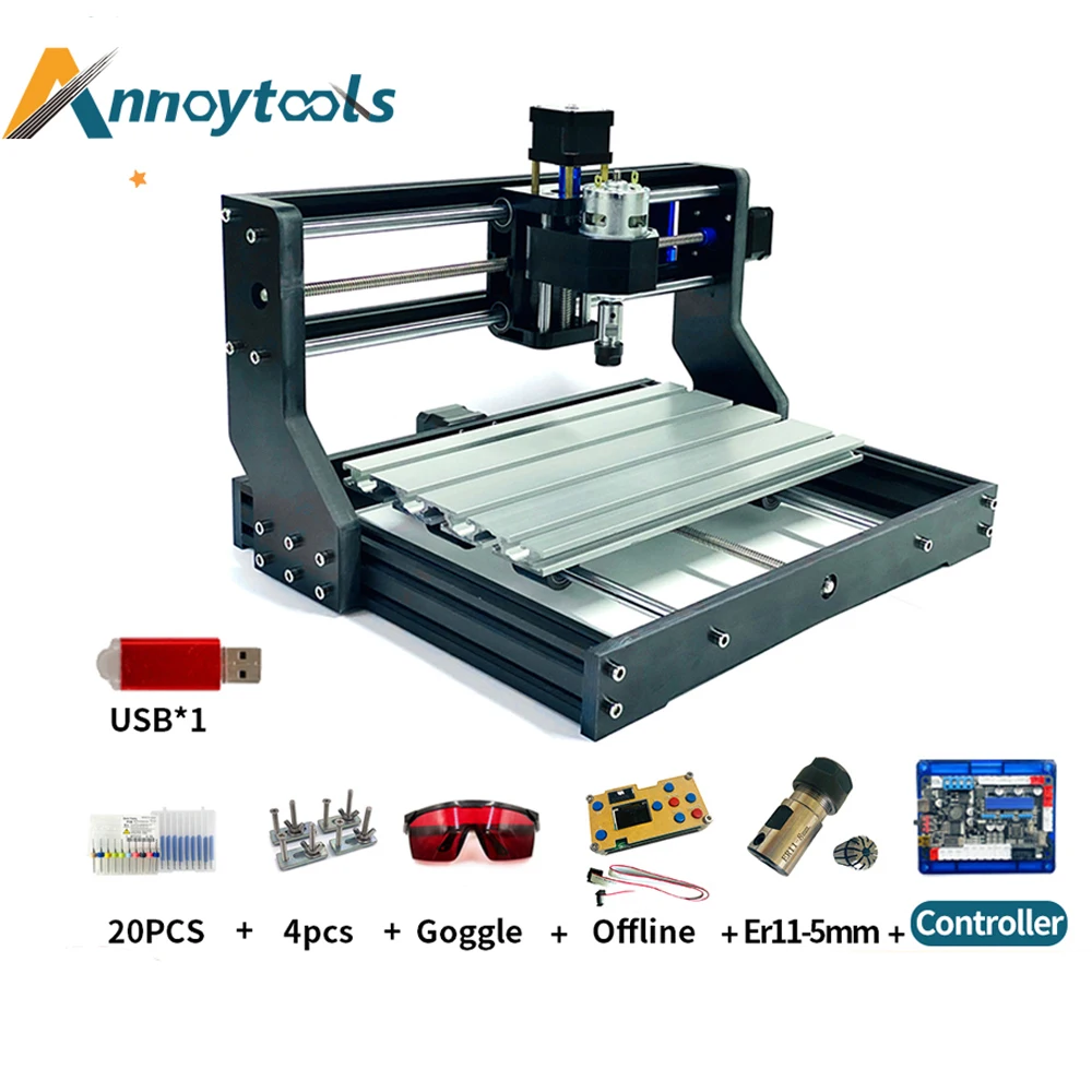 Cnc30*18pro Grbl1.1 Diy Cnc Router ,3 Axis Milling Machine,wood Router ...